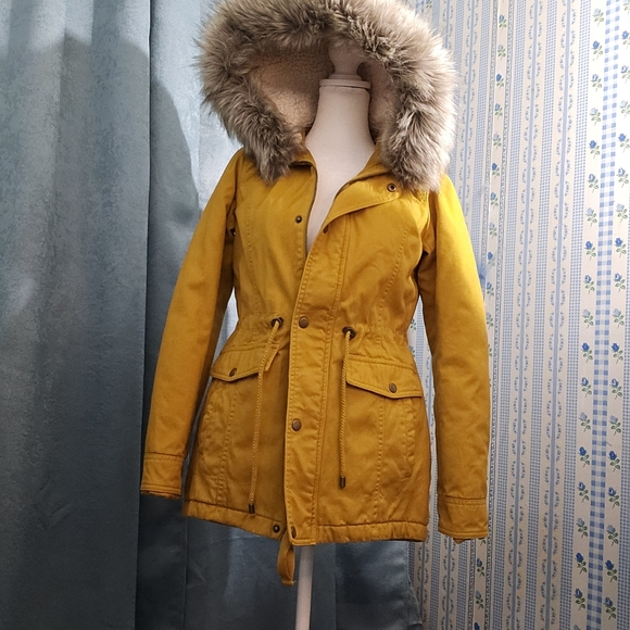 Sebby | Jackets & Coats | Sale Sebby Womens Gold Hooded Winter Parka ...